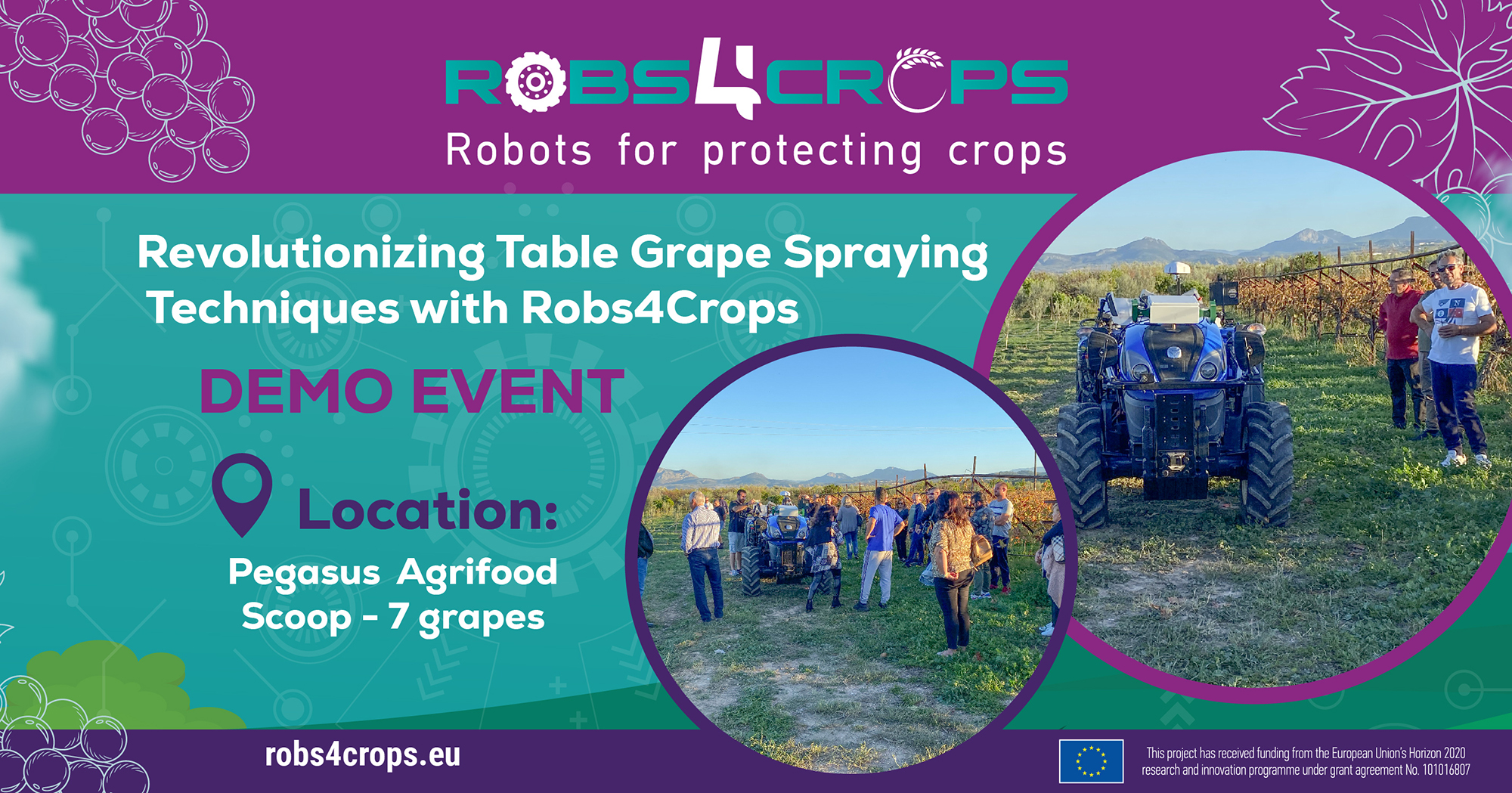 Unveiling the Future of Table Grape Spraying-Robs4Crops Demo